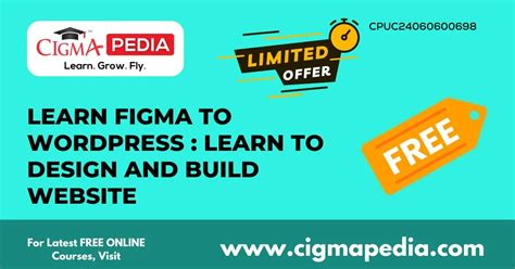 Learn Figma To Wordpress Learn To Design And Build Website Free Udemy Course Cigma Pedia