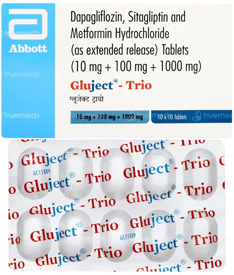 Gluject Trio 101000100 Mg Tablet Uses Side Effects Price And Substitutes