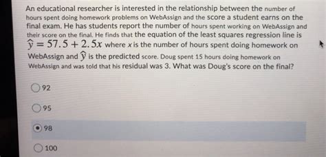 Solved An Educational Researcher Is Interested In The Chegg