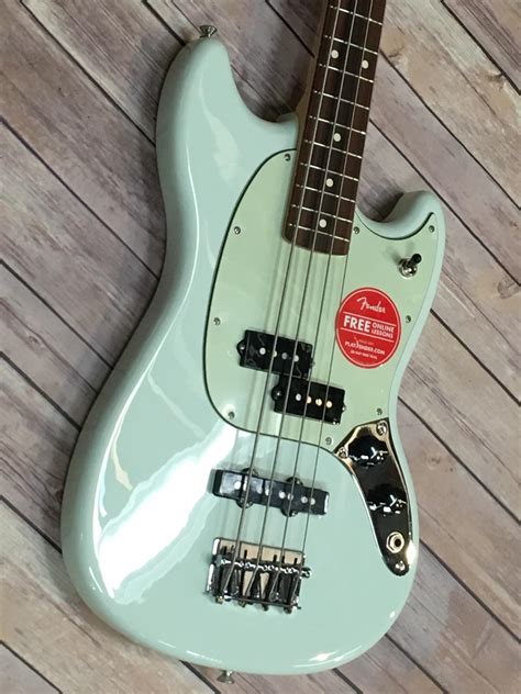 A Better Pic Of The Sonic Blue Mexico Mustang Bass For The Non Believer Rguitars