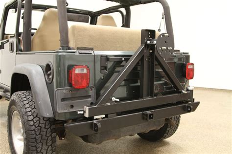 Rock Hard 4x4™ Patriot Series Rear Bumper With Tire Carrier For Jeep