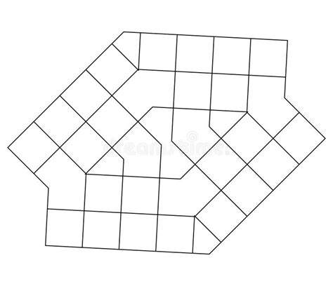 Geometric Grid Mesh In Abstract Mirrored Form Lattice Grating