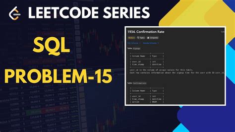 1934 Confirmation Rate Sql Top 50 Leetcode Easy Explaination College Placements