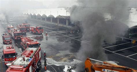 이천 냉동창고 화재 진화작업