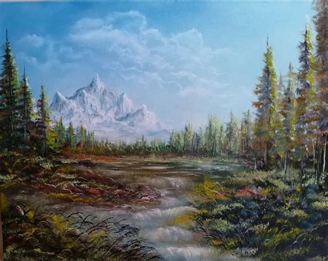 Peisaj Montan Tablou De Valeriu Marin