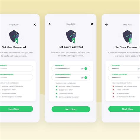 Set Password Mobile Ui Mobile Inspiration Design Dashboard Design Template Mobile App Design