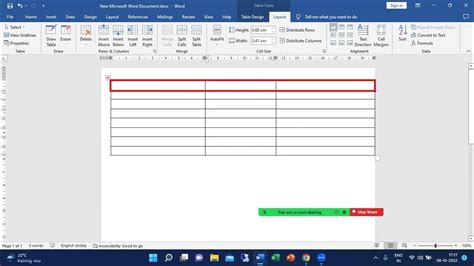 Ms Word Working With Table Ms Word Table Ms Word Working With Table Youtube