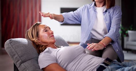 Reiki Therapy Alternative Healing Massage Stock Image Image Of