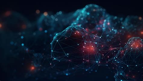 Abstract Blue Digital Data Background Network Connection Structure Structural Connection Of