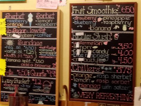 Menu At Lazy Sundaes Desserts Bourne