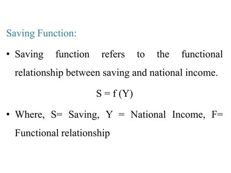 Theory Of Saving In Saving Function Pptx Financial Planning
