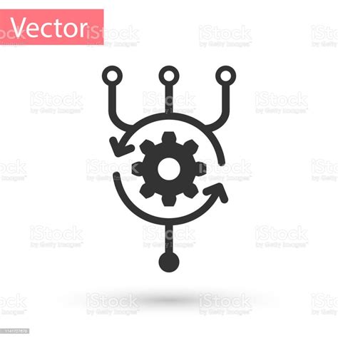 grey algorithm icon isolated on white background algorithm symbol design from artificial
