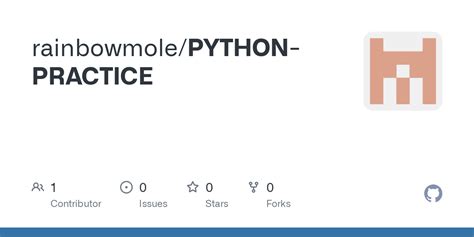 Github Rainbowmole Python Practice