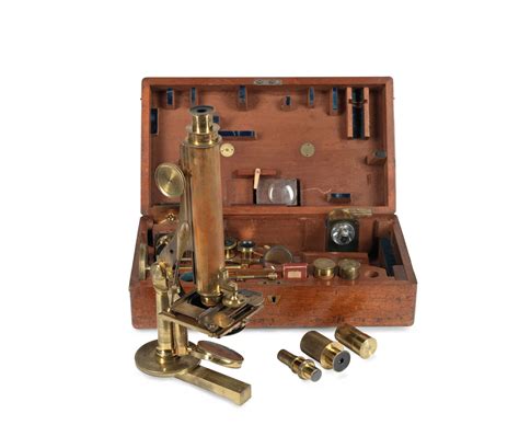 Bonhams A Smith And Beck Brass Compound Monocular Microscope English