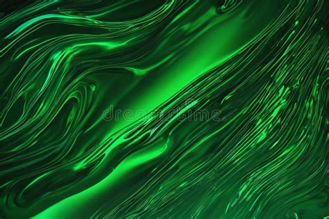 Abstract Green Slime Background Green Liquid Waves Slime Texture Stock Illustration