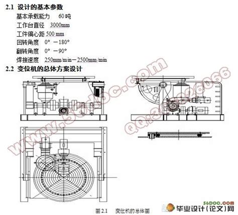 60吨焊接变位机设计含cad零件图和装配图机械56设计资料网