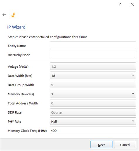 Intel FPGA PTC IP Wizard
