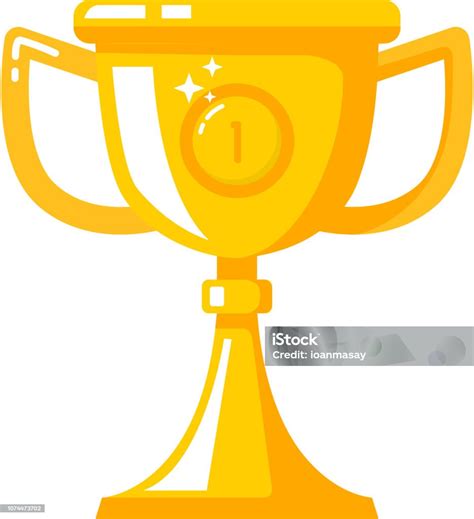 평면 스타일에 우승자 컵입니다 라벨 사인 배너 포스터 전단지 디자인 요소입니다 1에 대한 스톡 벡터 아트 및 기타 이미지 1 Championship 경쟁 Istock