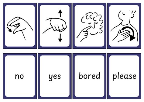 Asl Sign Language Flashcards Free Printables Teach Prints