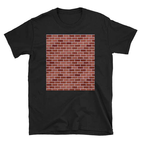 Brick Wall T Shirt Construction Masonry Building Graphic Tee Etsy