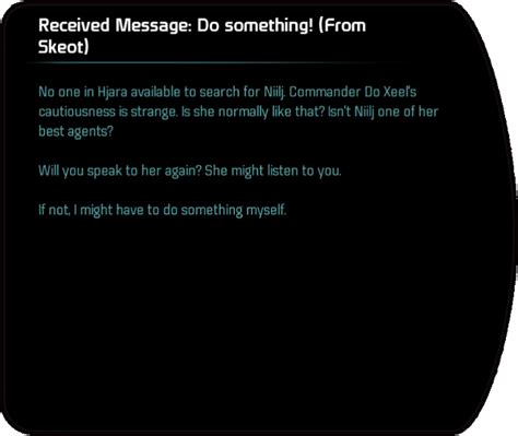 Received Message Do Something From Skeot Mass Effect Andromeda Wiki