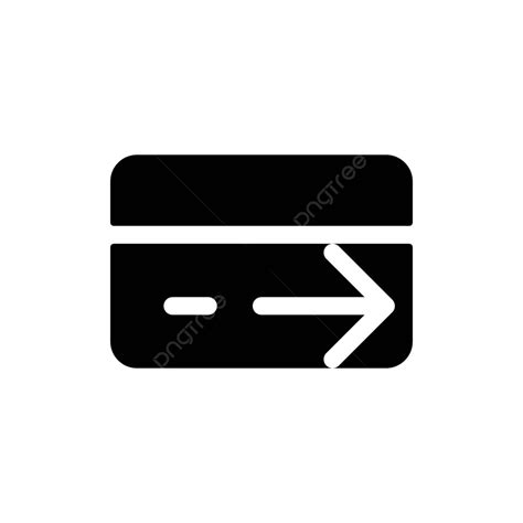 Electronic Funds Transfer Black Glyph Ui Icon Dark Clip Art Interface Vector Dark Clip Art