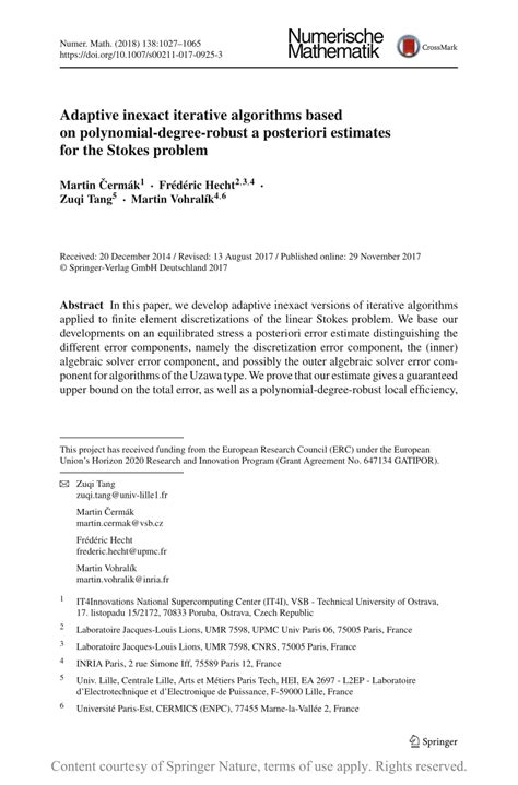An Adaptive Inexact Uzawa Algorithm Based On Polynomial Degree Robust A
