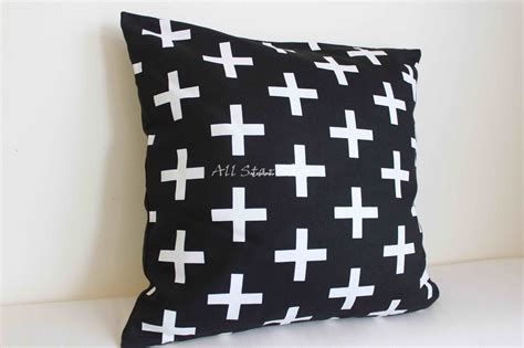 Art Black And White Yellow Home Decor Cotton Cushion Cover Pillow Case
