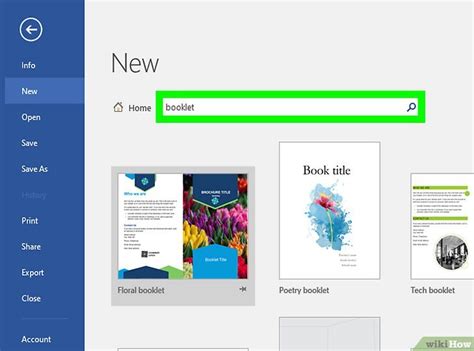 How To Make A Booklet In Word Format And Printing Tips