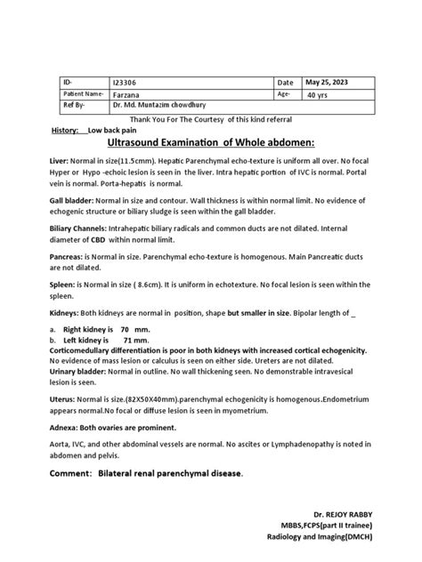 Bilateral Renal Parenchymal Disease Pdf