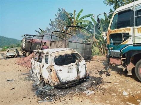 မြ၀တီ ဝေါ်လေ လမ်းမကြီးပေါ်တွင် စစ်တပ်နှင့် Knla တပ်ပေါင်းစု တိုက်ပွဲဖြစ်ပြီး စစ်ကောင်စီတပ်ဖွဲ့ဝင