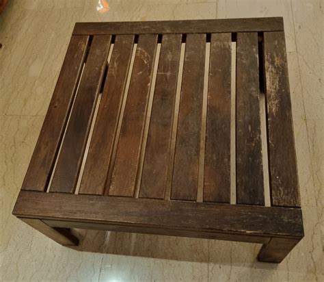 Ikea Outdoor Solid Wood Coffee Table Furniture And Home Living Furniture Tables And Sets On Carousell