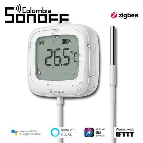 Sensor De Temperatura Sumergible Zigbee Con Monitor Ip65 Sonoff Colombia