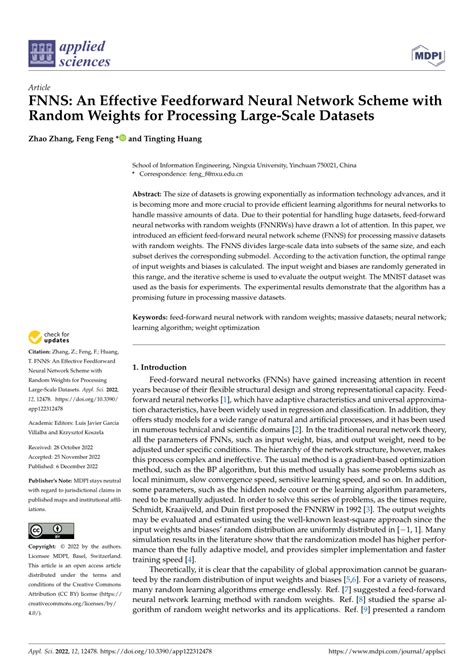 pdf fnns an effective feedforward neural network scheme with random