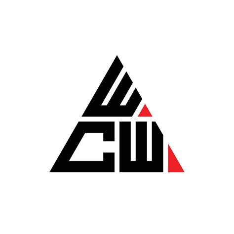 Wcw Triangle Letter Logo Design With Triangle Shape Wcw Triangle Logo Design Monogram Wcw