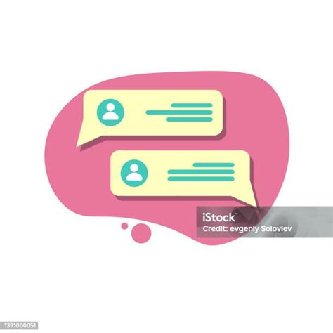 온라인 커뮤니케이션 흰색으로 격리된 웹 채팅 대화 응용 프로그램 음성 풍선 메시지 Sms 이메일 온라인 채팅 문자 알림 플랫 스타일 교육 강좌에 대한 스톡 벡터 아트 및