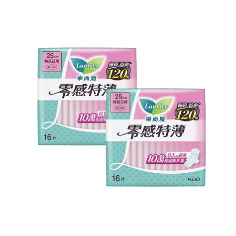樂而雅 樂而雅 零感特薄特長日用25cm 16片孖裝（8851818489219） Hktvmall 香港最大網購平台