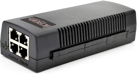 Pluspoe 48 Volt Power Over Ethernet Poe Injector Adapter