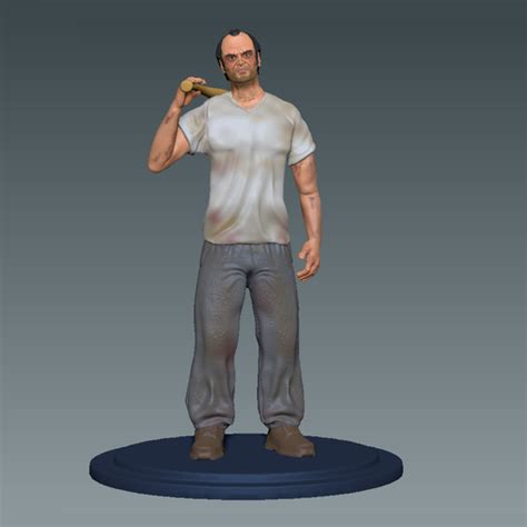 👾 Trevor Phillips From Gta V Or Grand Theft Auto Five 5・ Obj File For 3d Printing・cults