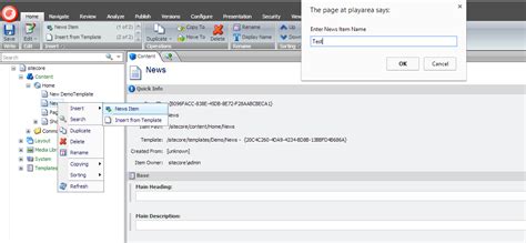 Sitecore Example Of Sitecore Command Template Using Java Script