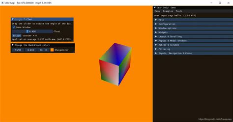 在DX 中使用imgui 入门教程 立方体旋转 改变背景颜色 Golang教程网