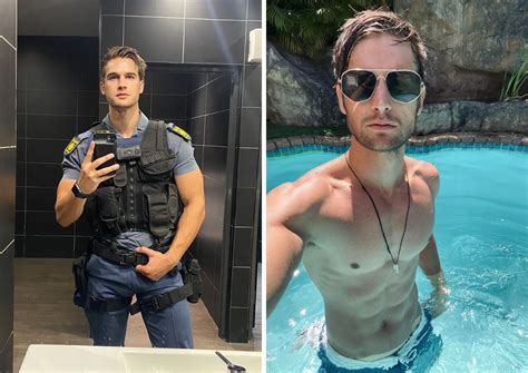 Ready To Risk It All Who Is This Hunky Sa Police Officer Photos