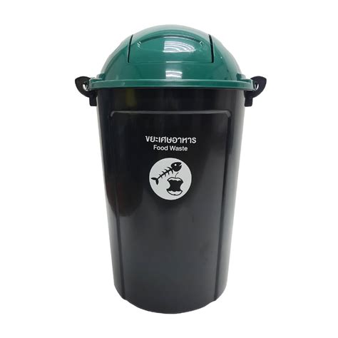 ถังขยะเศษอาหารฝาโดมสวิงพลาสติก Kassa Home รุ่น Api199 ขนาด 118 ลิตร สีดำ เขียว Shopee Thailand