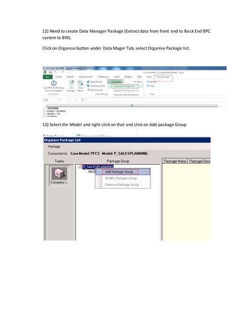SAP BPC 10 0 NW FLAT FILE Csv Master Data Upload Doc DOCX
