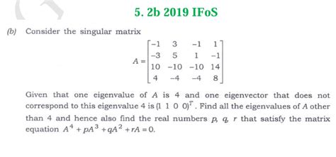 Solved Find The Eigen Values And The Corresponding Eigen