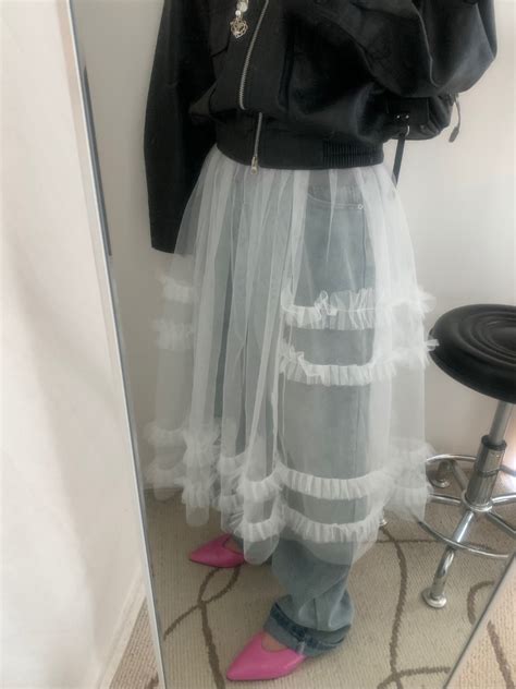 일랑 샤랄라 이너 원피스 시스루 프릴 샤 쉬폰 나시 플레어 롱원피스