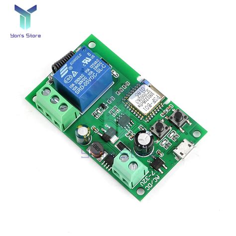 Usb 5v Dc7 32v 124 방법 Wifi 무선 원격 제어 릴레이 스위치 모듈 433mhz 주파수 원격 제어 스마트 홈 측정 및 분석 장비