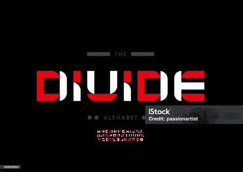 Divide Alphabet Stock Illustration Download Image Now Abstract