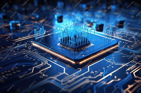 Circuit Board Electronic Computer Hardware Technology Motherboard Digital Chip 3d Rendering Big