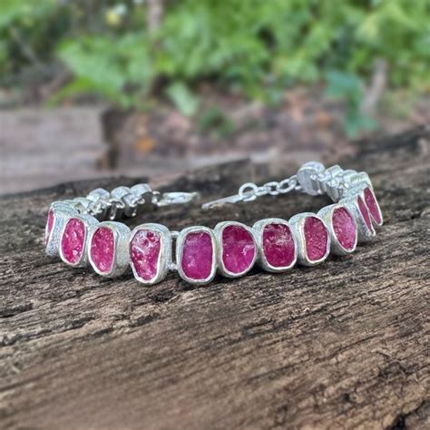 Ruby Gemstone Bracelet Underart Gallery